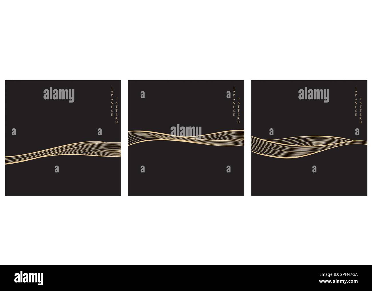 Abstract art background with lie pattern vector. Gold elements and ...