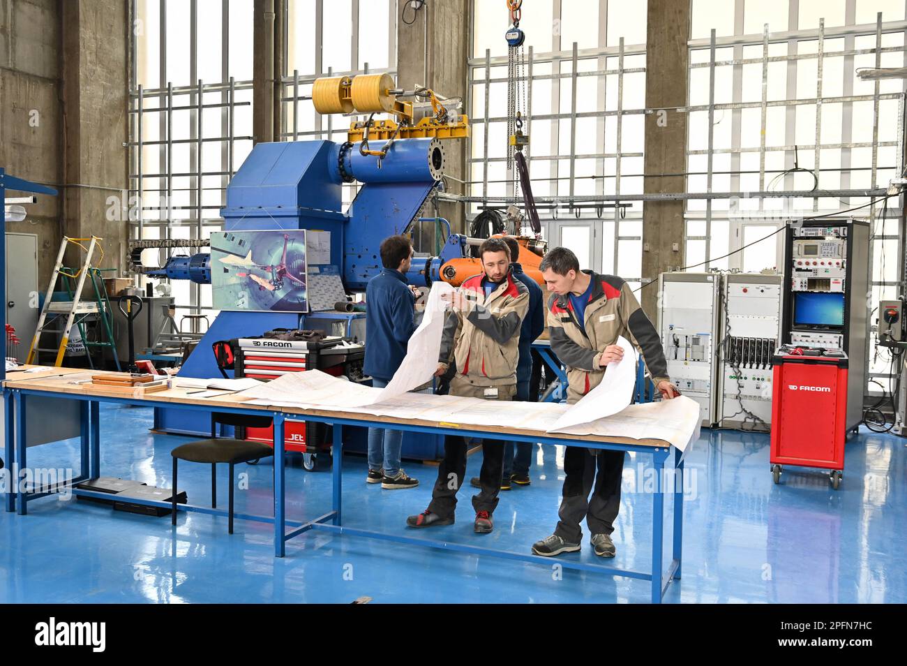 Modane Avrieux, France. 17th Mar, 2023. Illustration and view of ...