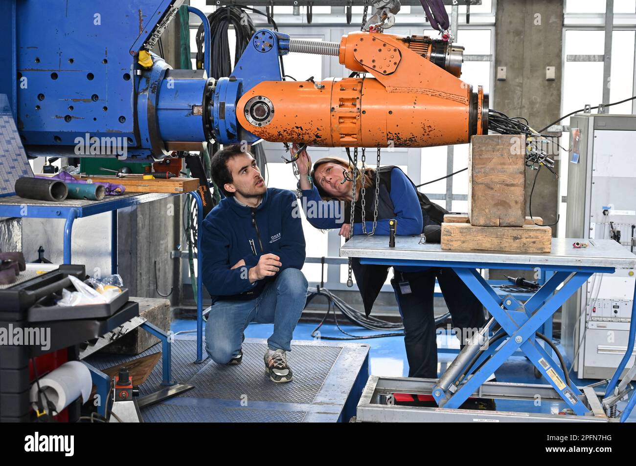 Modane Avrieux, France. 17th Mar, 2023. Illustration and view of ...