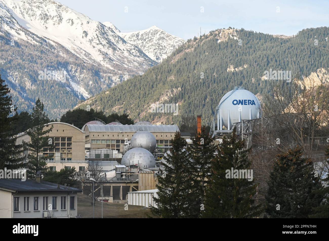 Modane Avrieux, France. 17th Mar, 2023. Illustration and view of the ...