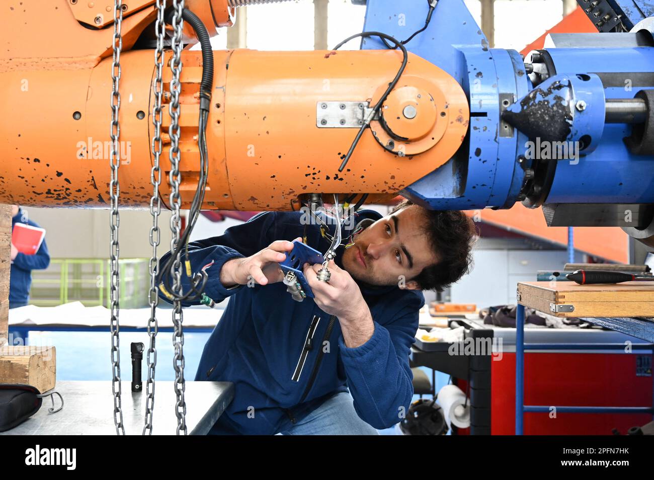 Modane Avrieux, France. 17th Mar, 2023. Illustration and view of an ...