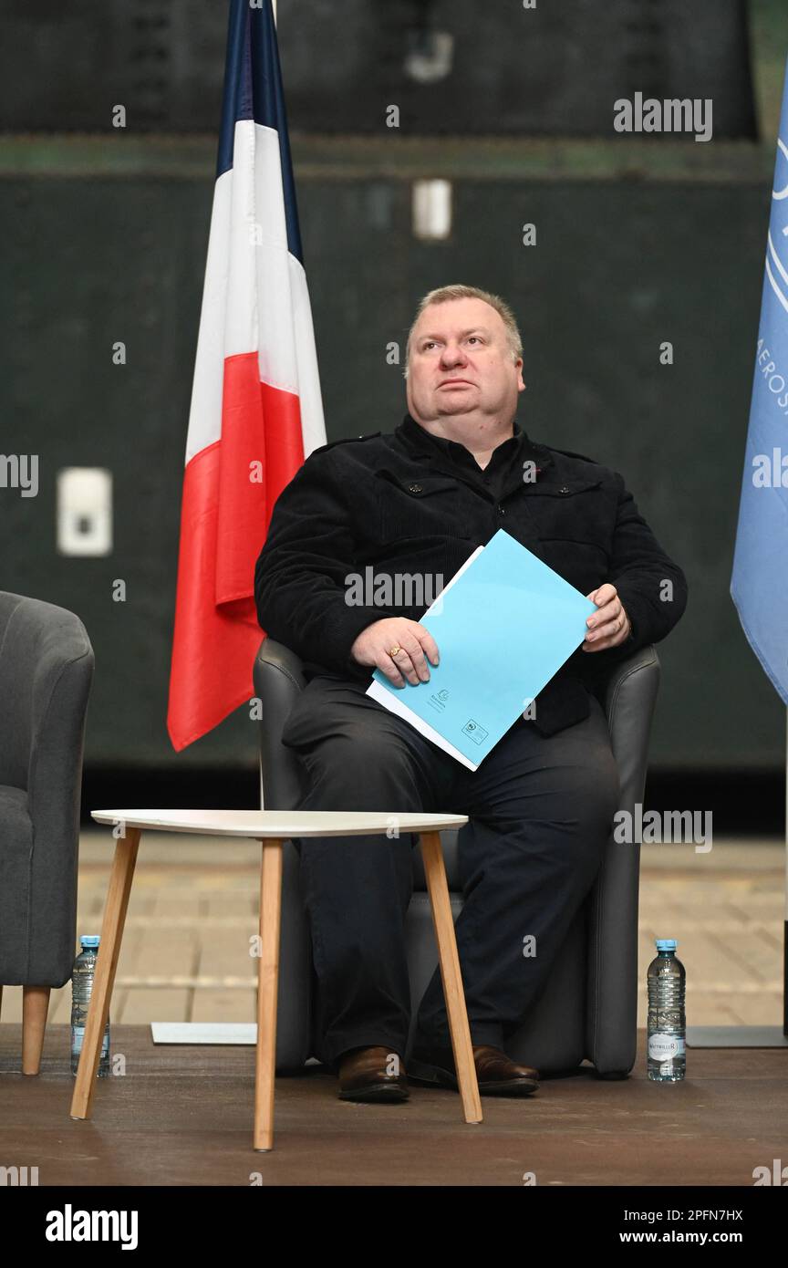 Modane Avrieux, France. 17th Mar, 2023. Emmanuel Chiva, General ...