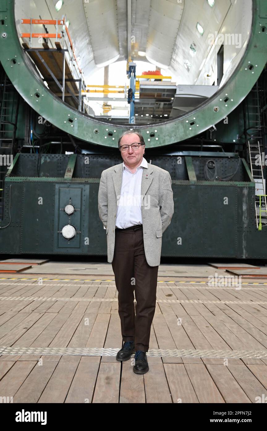Modane Avrieux, France. 17th Mar, 2023. Portrait of Bruno Sainjon ...