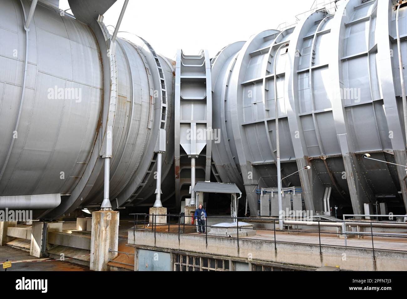 Modane Avrieux, France. 17th Mar, 2023. Illustration and view of the ...