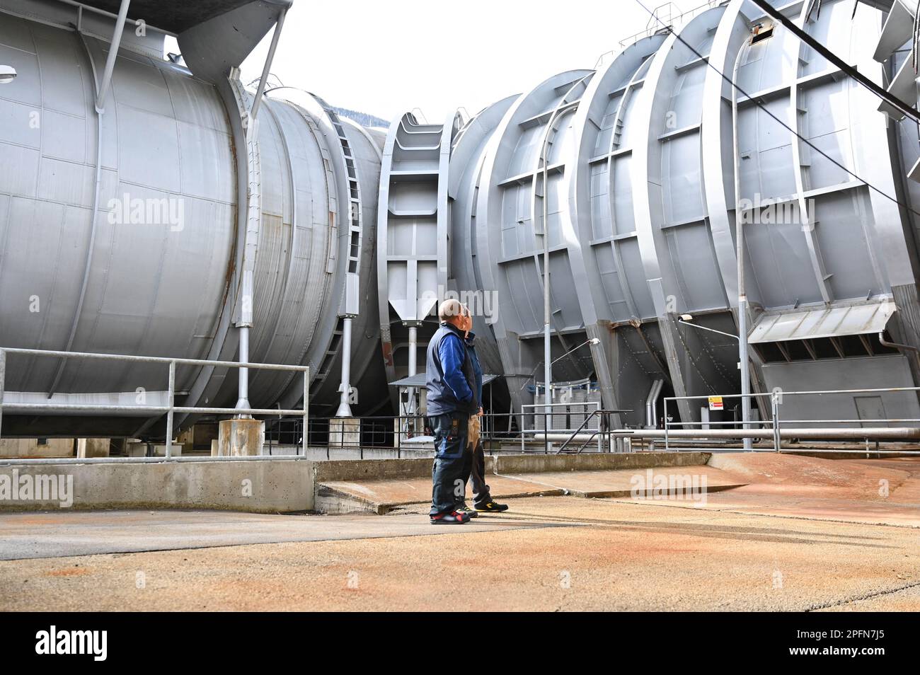 Modane Avrieux, France. 17th Mar, 2023. Illustration and view of the ...