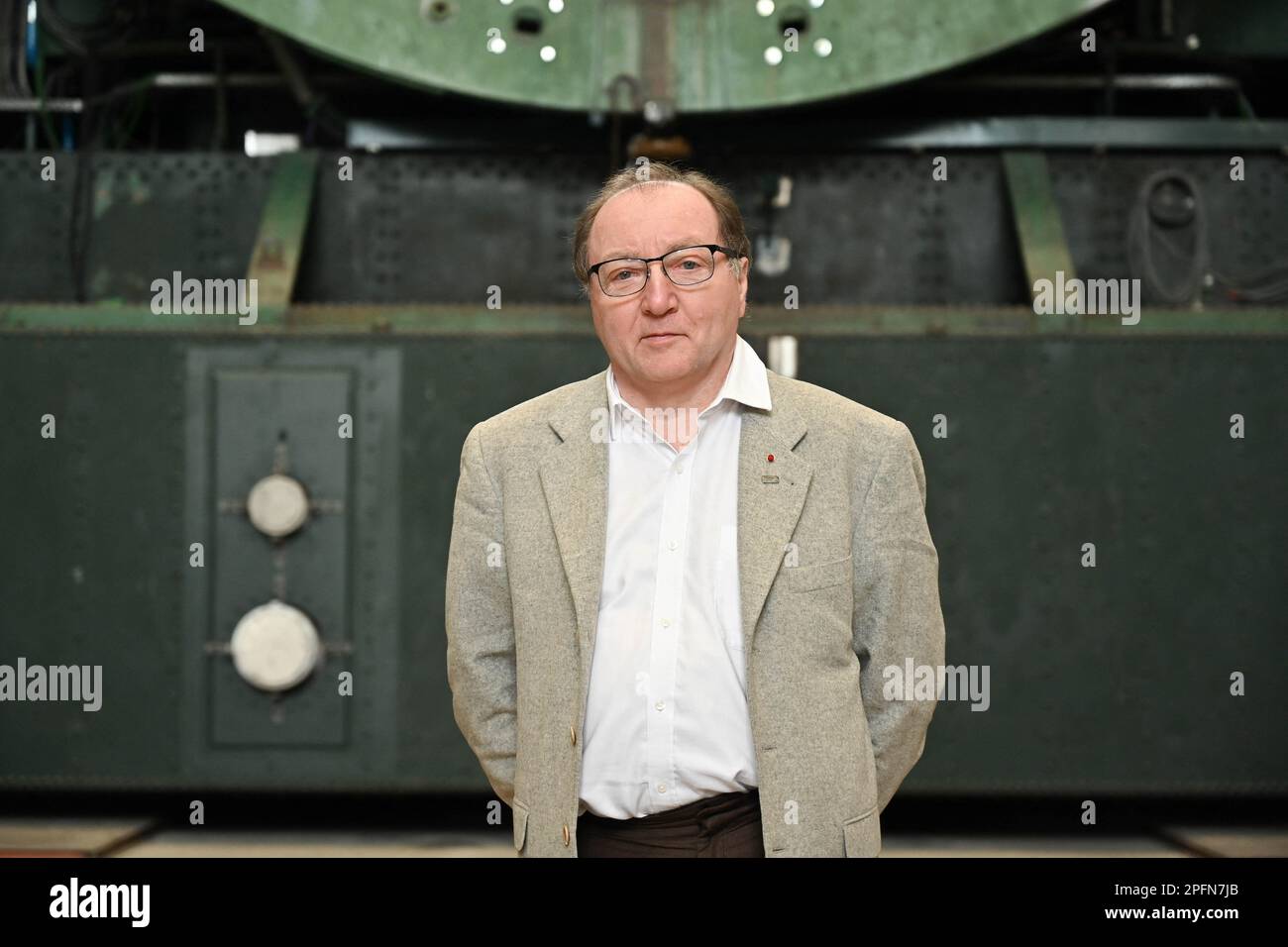 Modane Avrieux, France. 17th Mar, 2023. Portrait of Bruno Sainjon ...