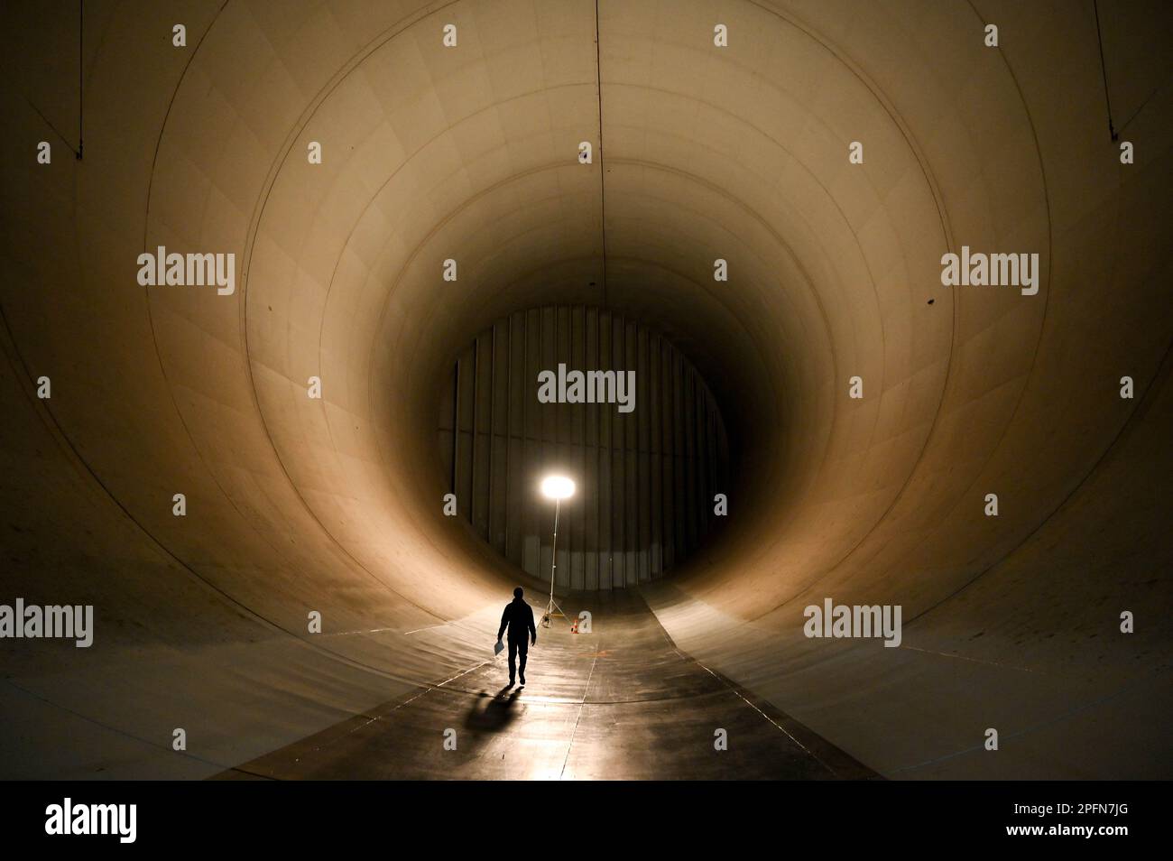 Modane Avrieux, France. 17th Mar, 2023. Illustration and view of the ...