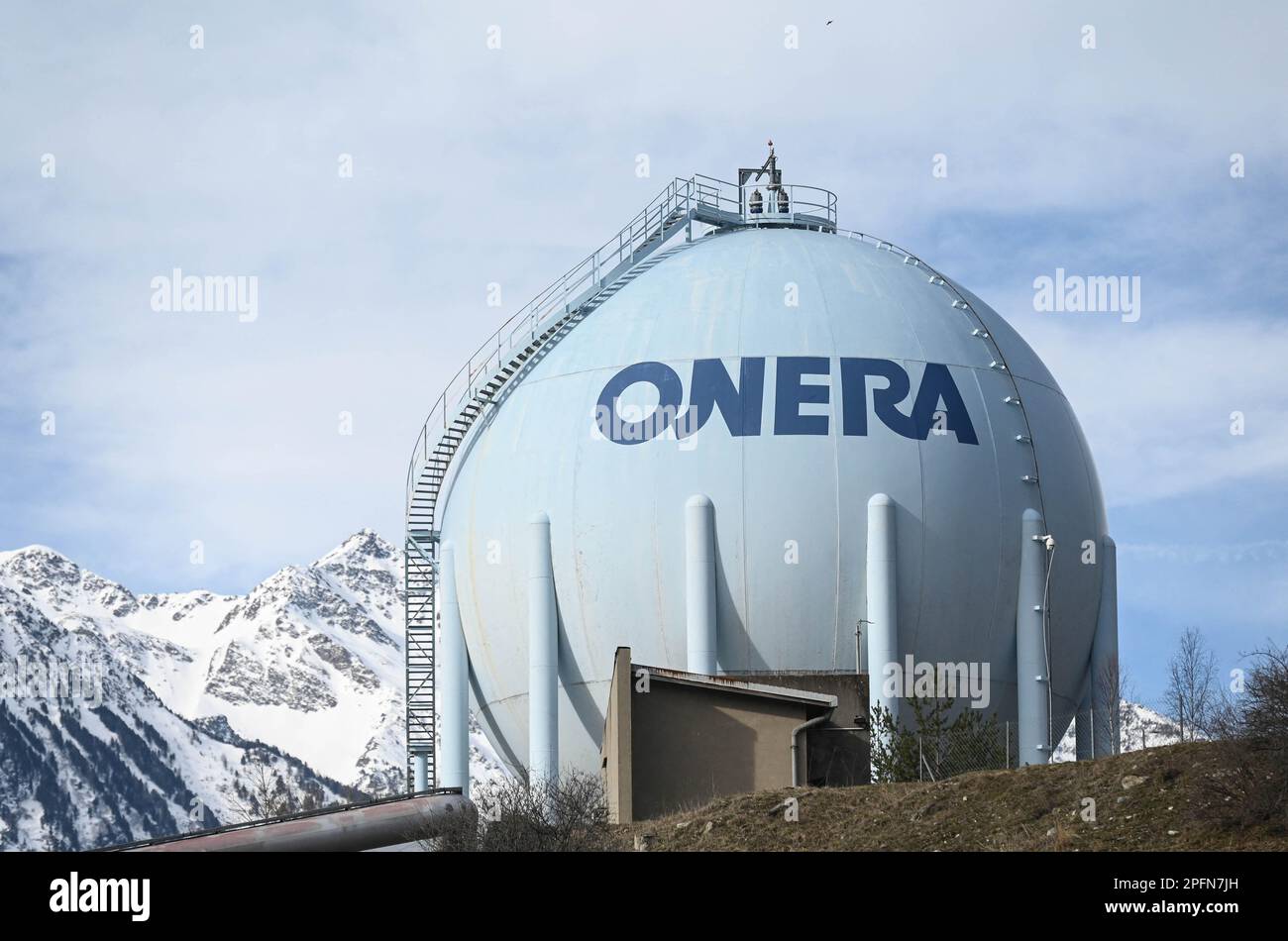Modane Avrieux, France. 17th Mar, 2023. Illustration and view of the ...