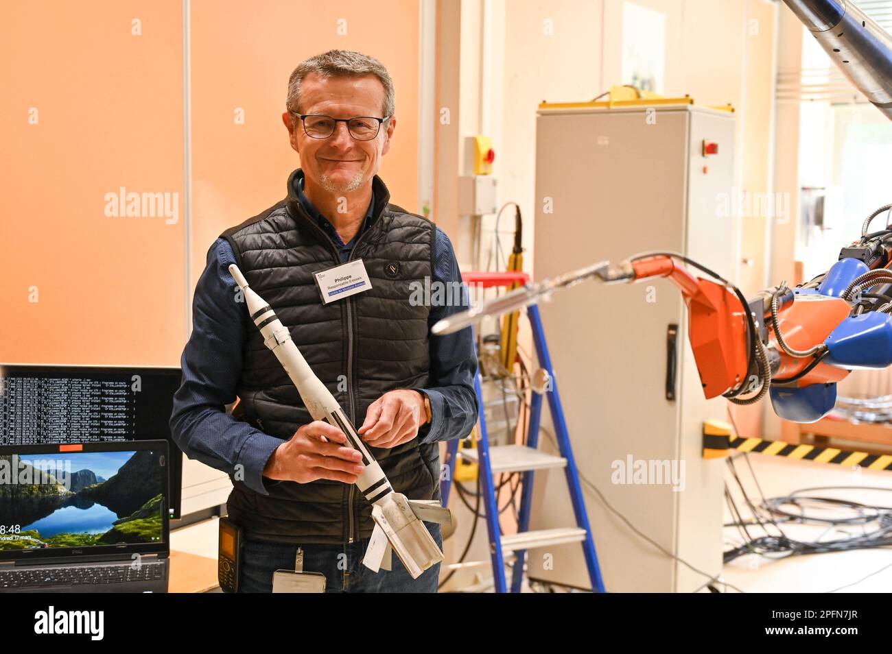 Modane Avrieux, France. 17th Mar, 2023. Illustration and view of an ...