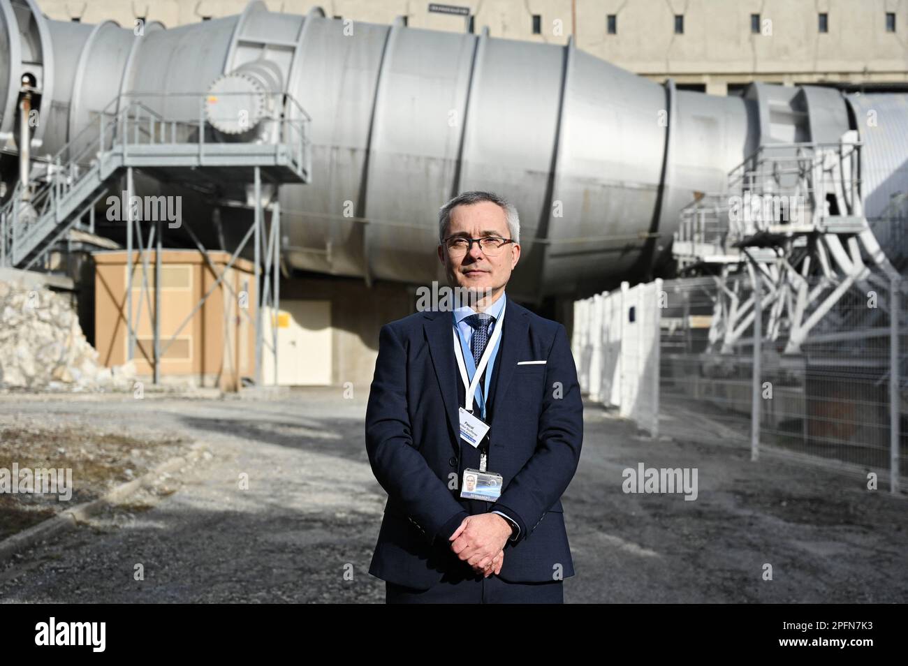Modane Avrieux, France. 17th Mar, 2023. Portrait of Pascal Crozier ...