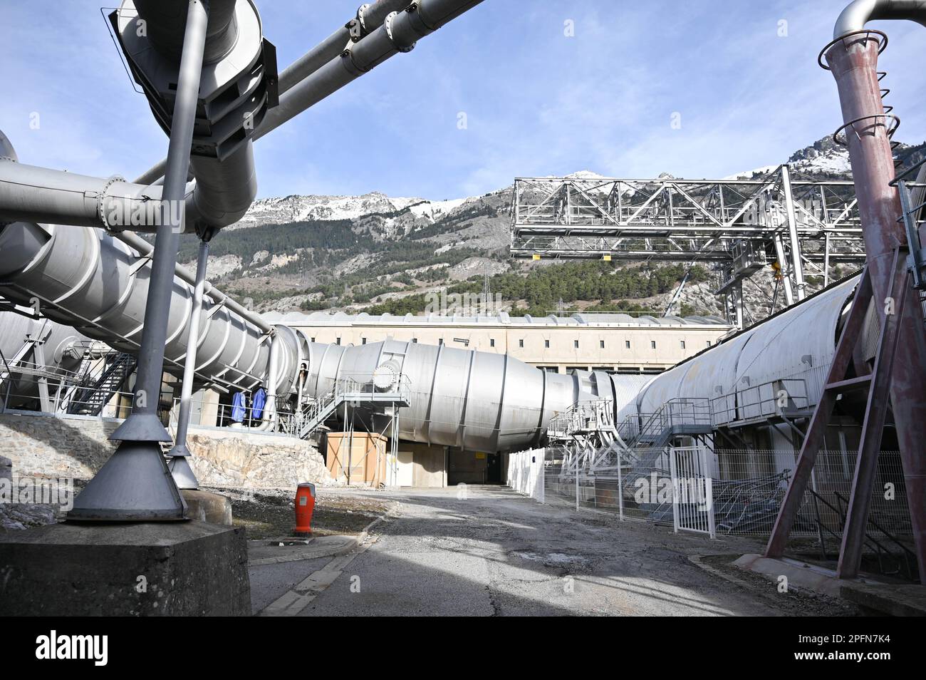 Modane Avrieux, France. 17th Mar, 2023. Illustration and view of the ...