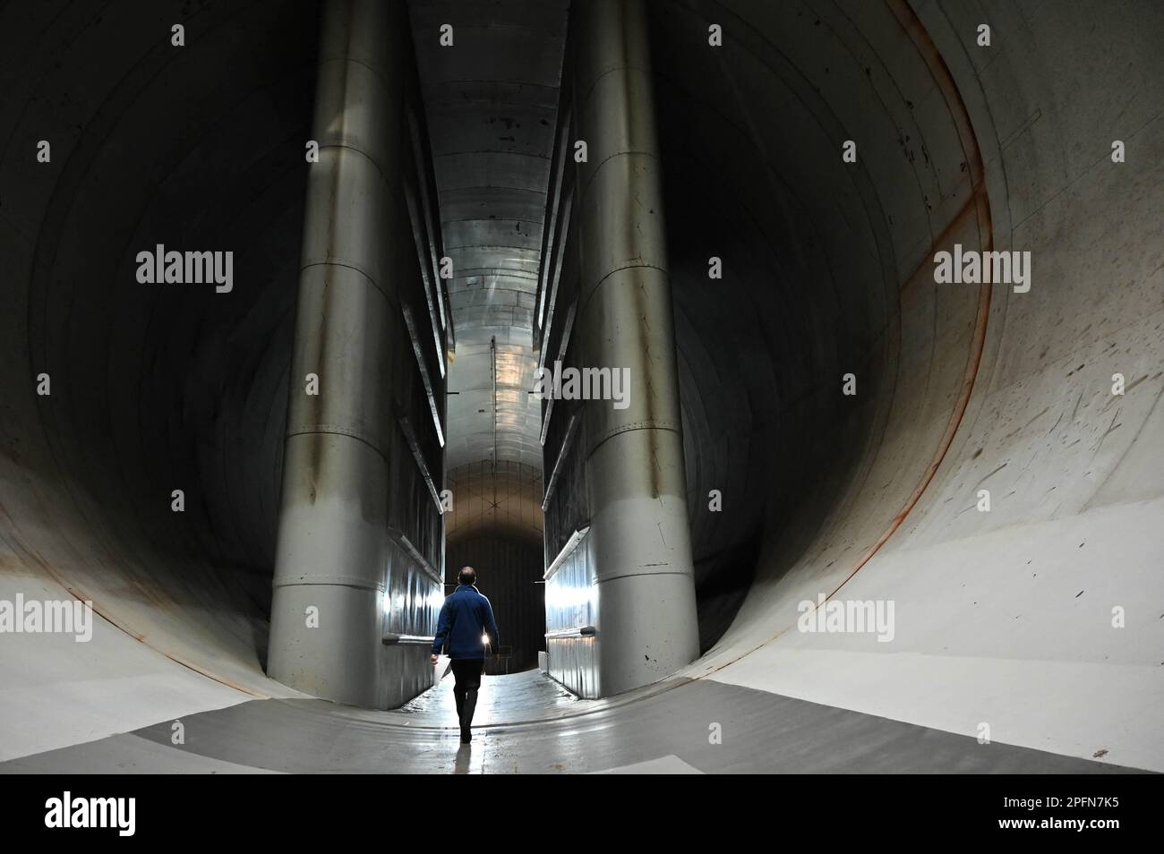 Modane Avrieux, France. 17th Mar, 2023. Illustration and view of the ...