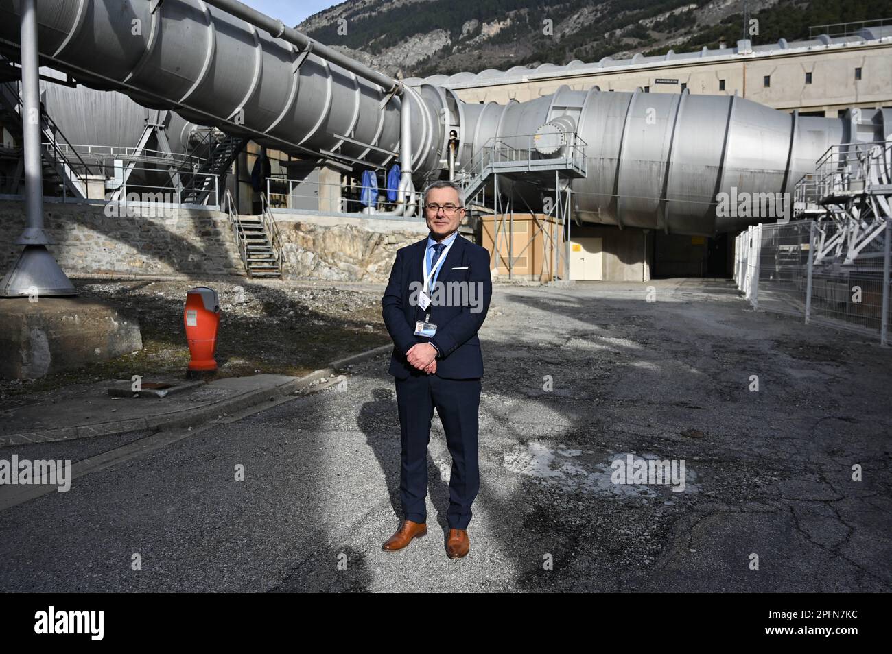 Modane Avrieux, France. 17th Mar, 2023. Portrait of Pascal Crozier ...