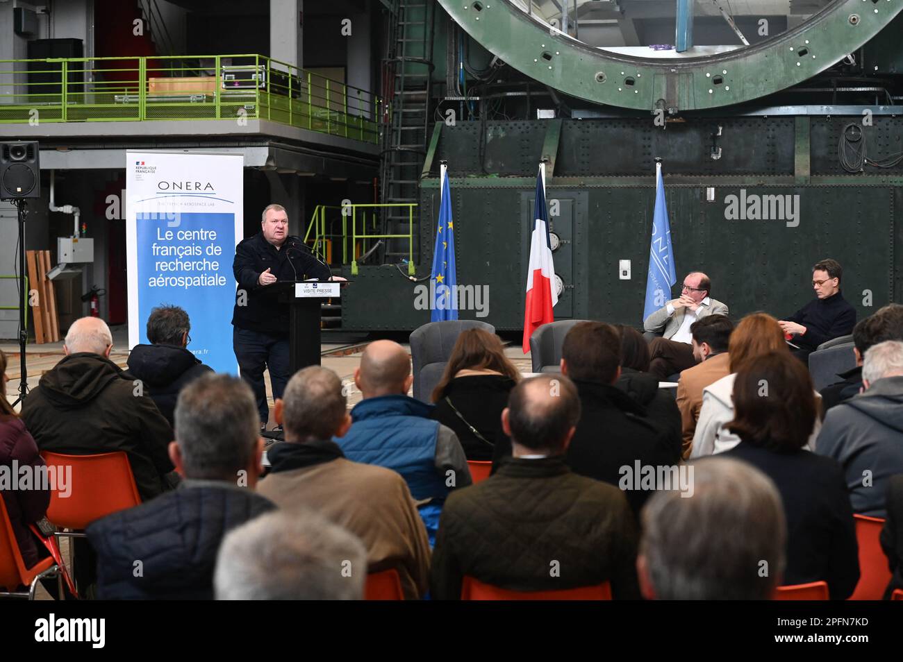 Modane Avrieux, France. 17th Mar, 2023. Speech by Emmanuel Chiva ...