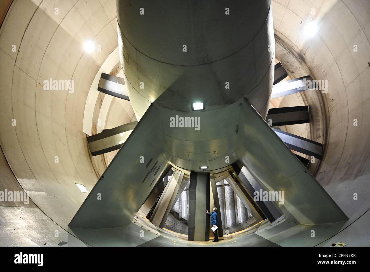 Modane Avrieux, France. 17th Mar, 2023. Illustration and view of the ...