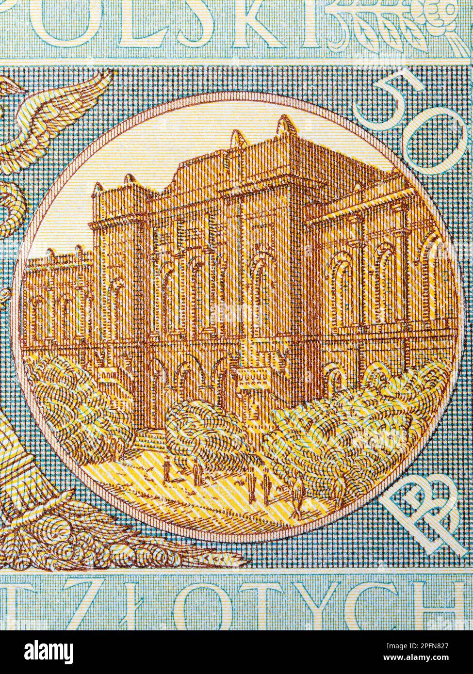 The building of the Bank of Poland in the interwar period in Warsaw ...