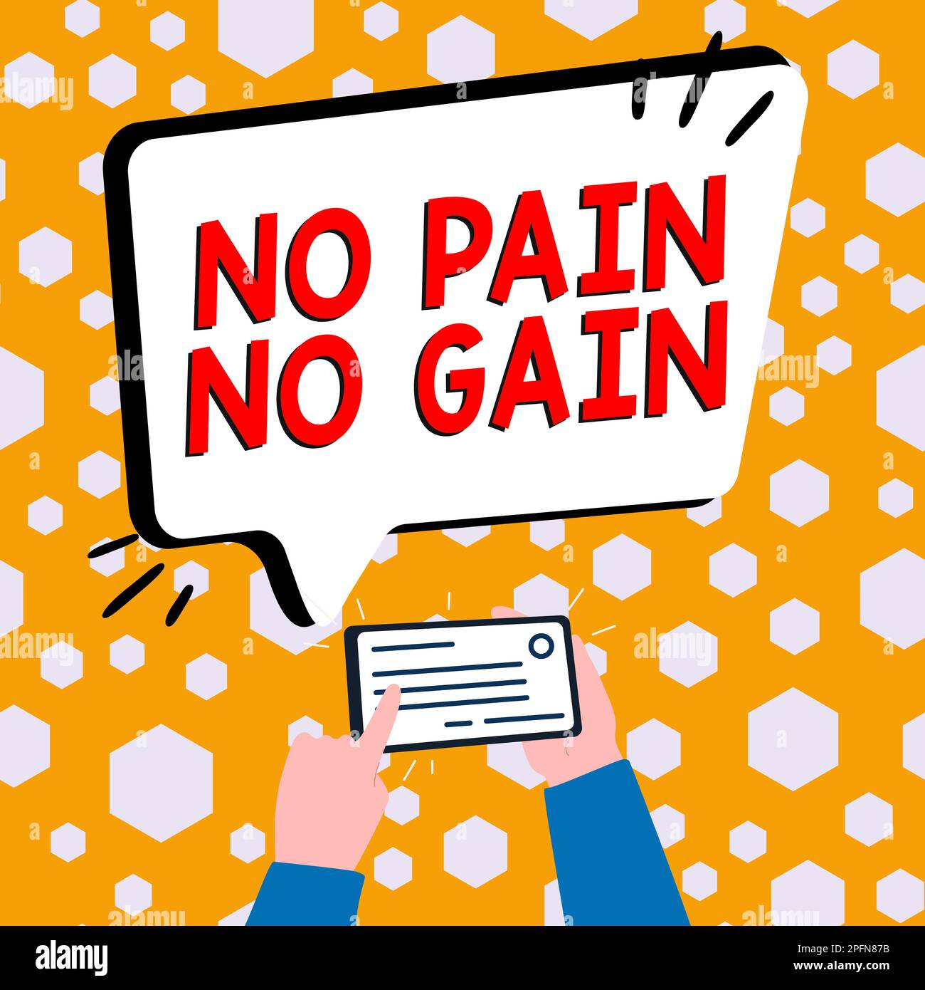 Writing displaying text No Pain No Gain. Word Written on All success ...