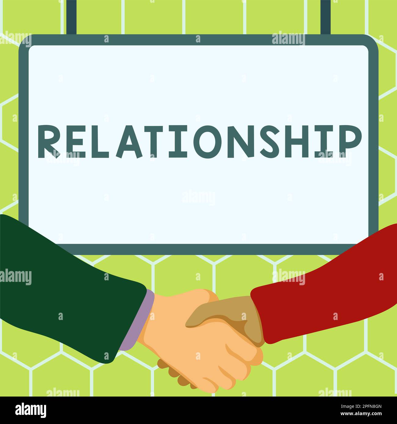 Sign displaying Relationship. Word for Developing business growth ...