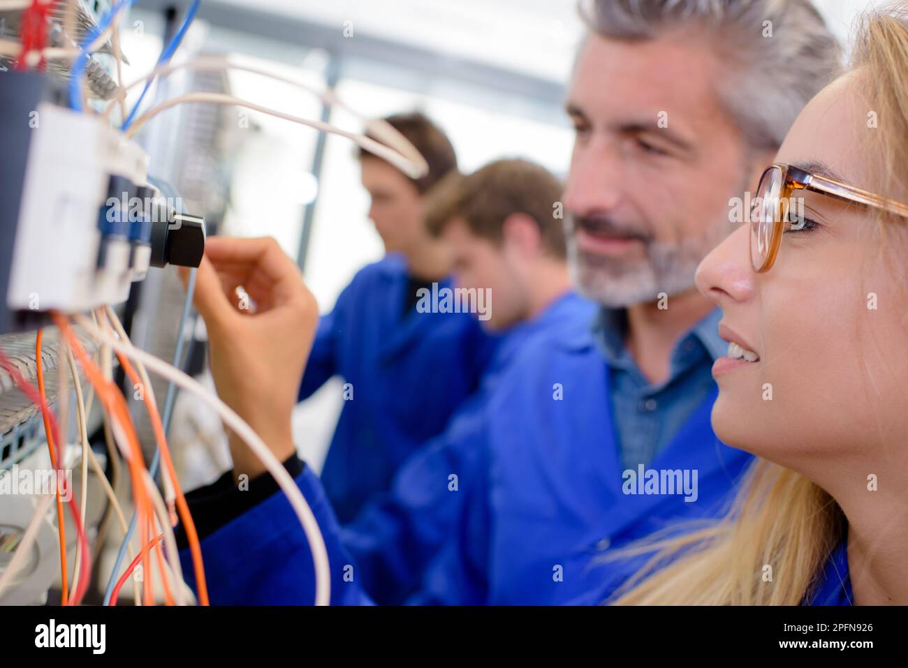 Side view female supervisor hi-res stock photography and images - Alamy