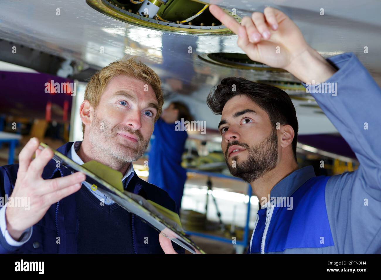 engine of the airplane under heavy maintenance Stock Photo - Alamy
