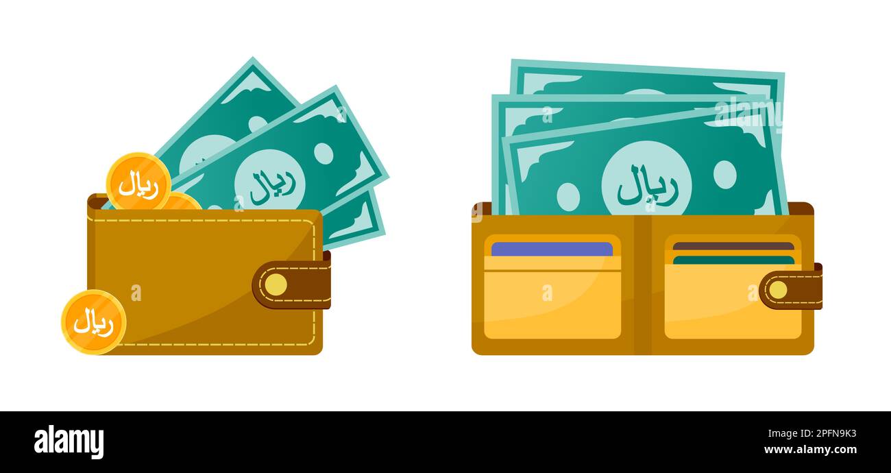 Saudi money wallet Stock Vector Images - Alamy
