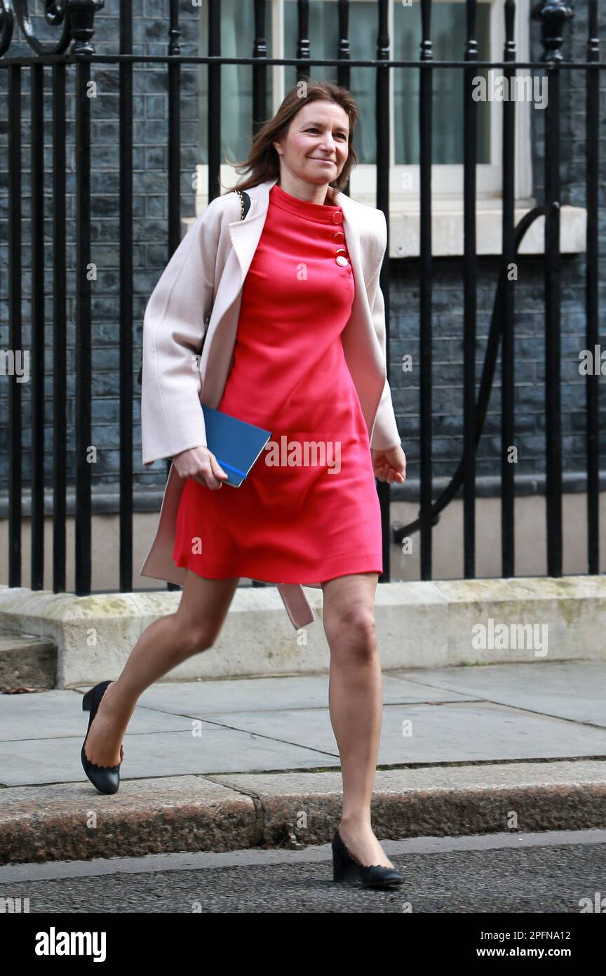 Lucy Frazer arrives for a government cabinet meeting at Downing Street ...