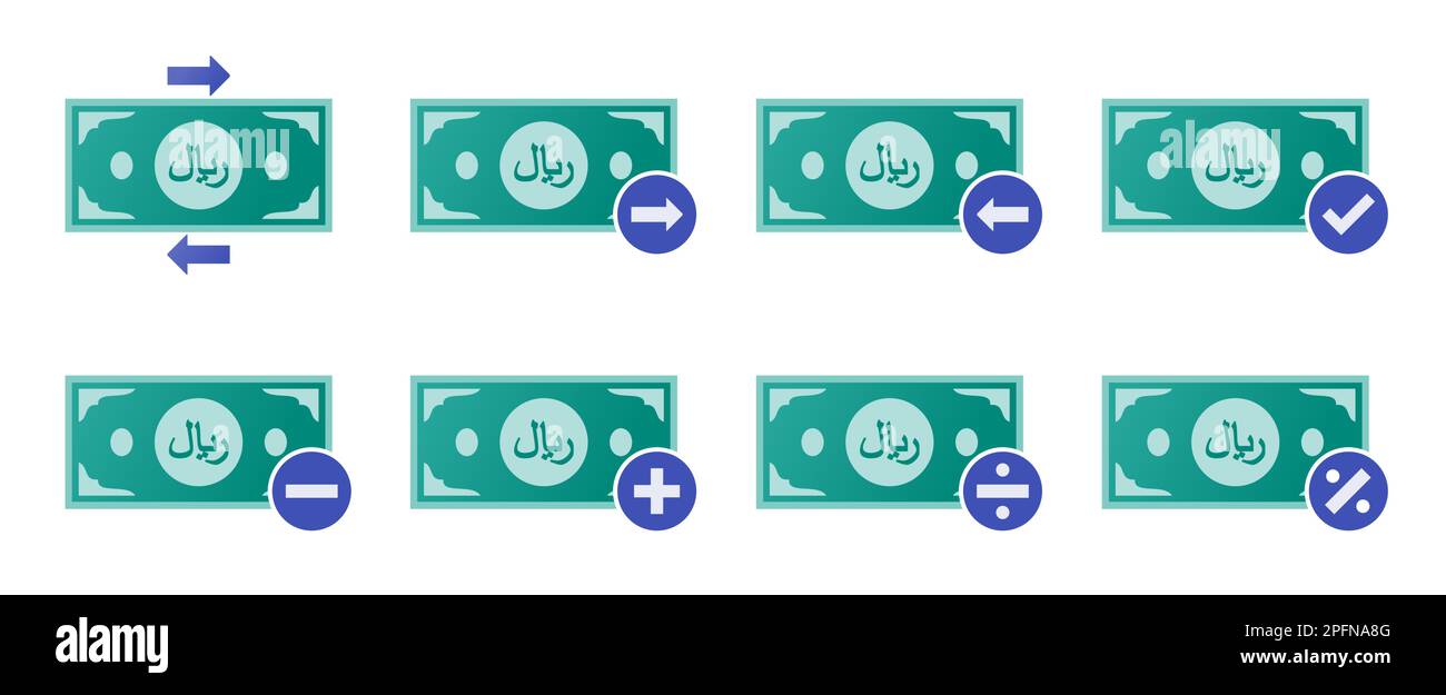 Saudi riyal icon vector vectors hi-res stock photography and images - Alamy