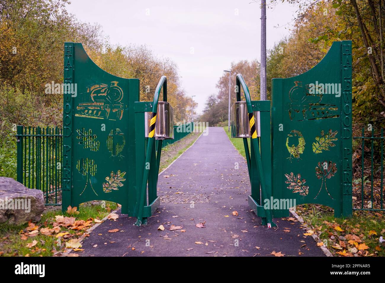 Halewood Park Triangle.Halewood.Knowsley Stock Photo - Alamy