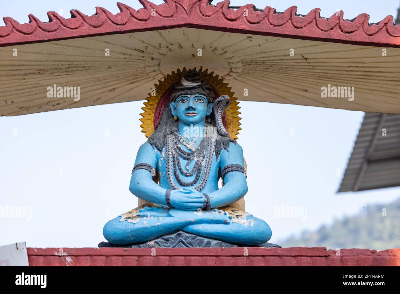 Lord Shiva, Handmade statue of lord shiv with plain background near ...