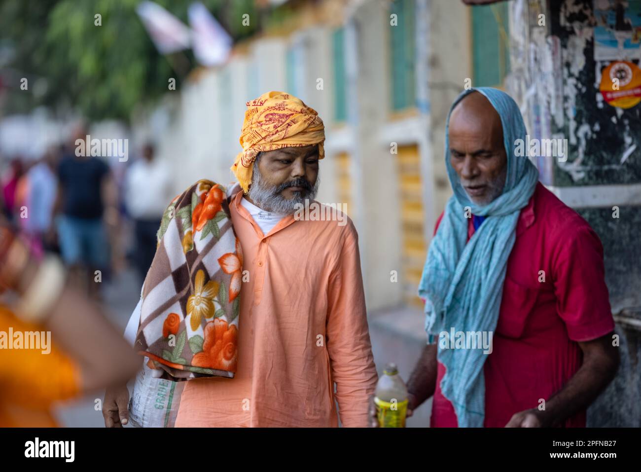 Holy Rishikesh, Portrait of unidentified brahmin male sadhu near river ...