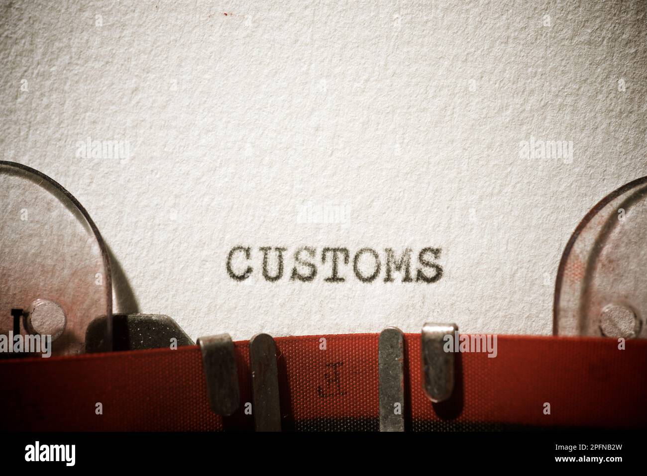 Customs Word Written With A Typewriter Stock Photo Alamy customs-word-written-with-a-typewriter-stock-photo-alamy