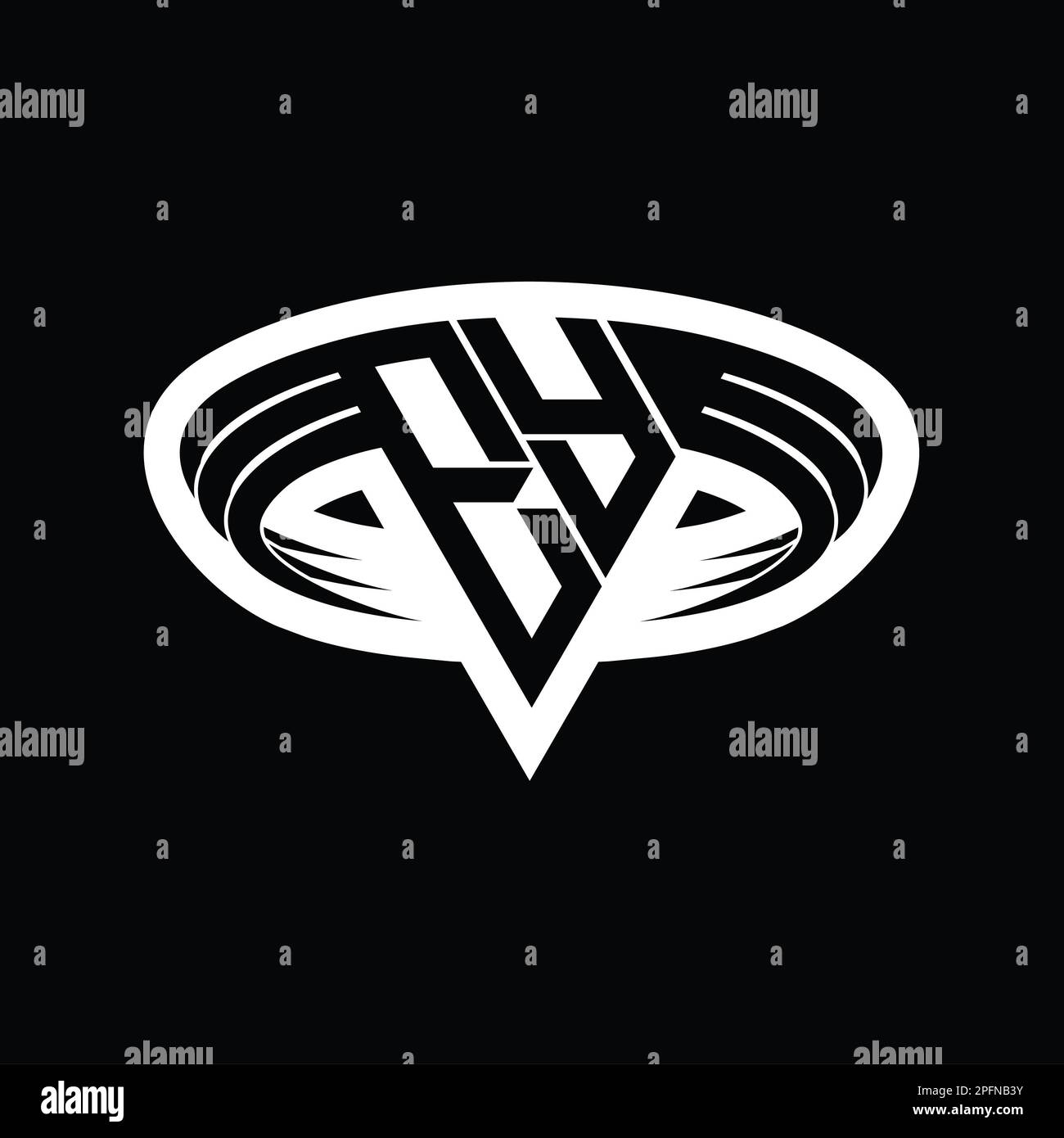 EY Logo monogram letter with triangle shape slice isolated outline ...