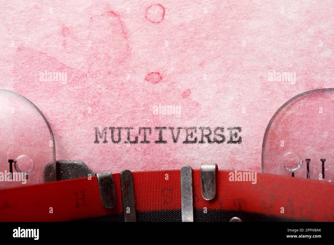 Multiverse word written with a typewriter Stock Photo - Alamy