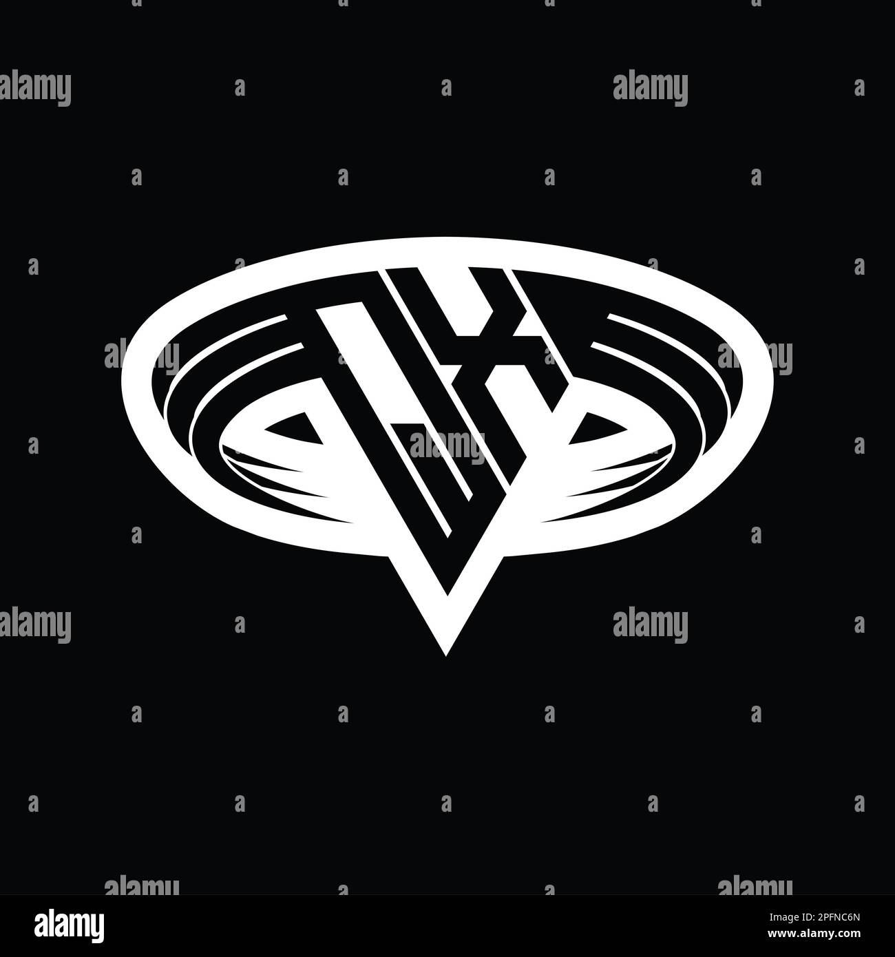 QX Logo monogram letter with triangle shape slice isolated outline ...