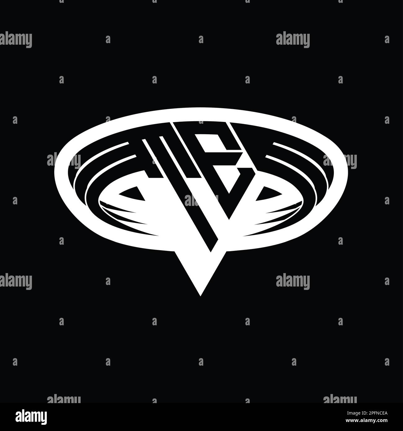 TE Logo monogram letter with triangle shape slice isolated outline ...