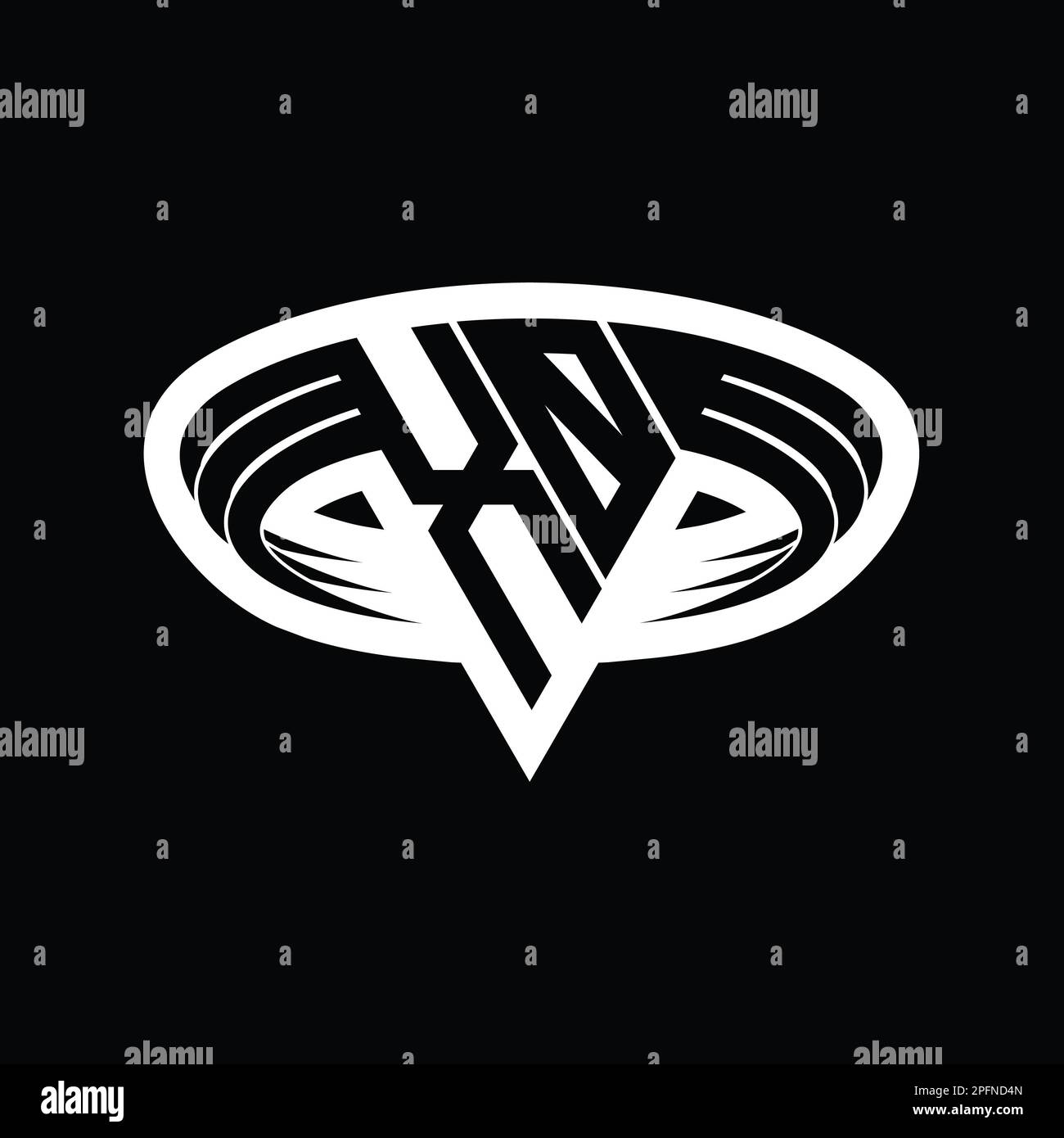 XO Logo monogram letter with triangle shape slice isolated outline ...