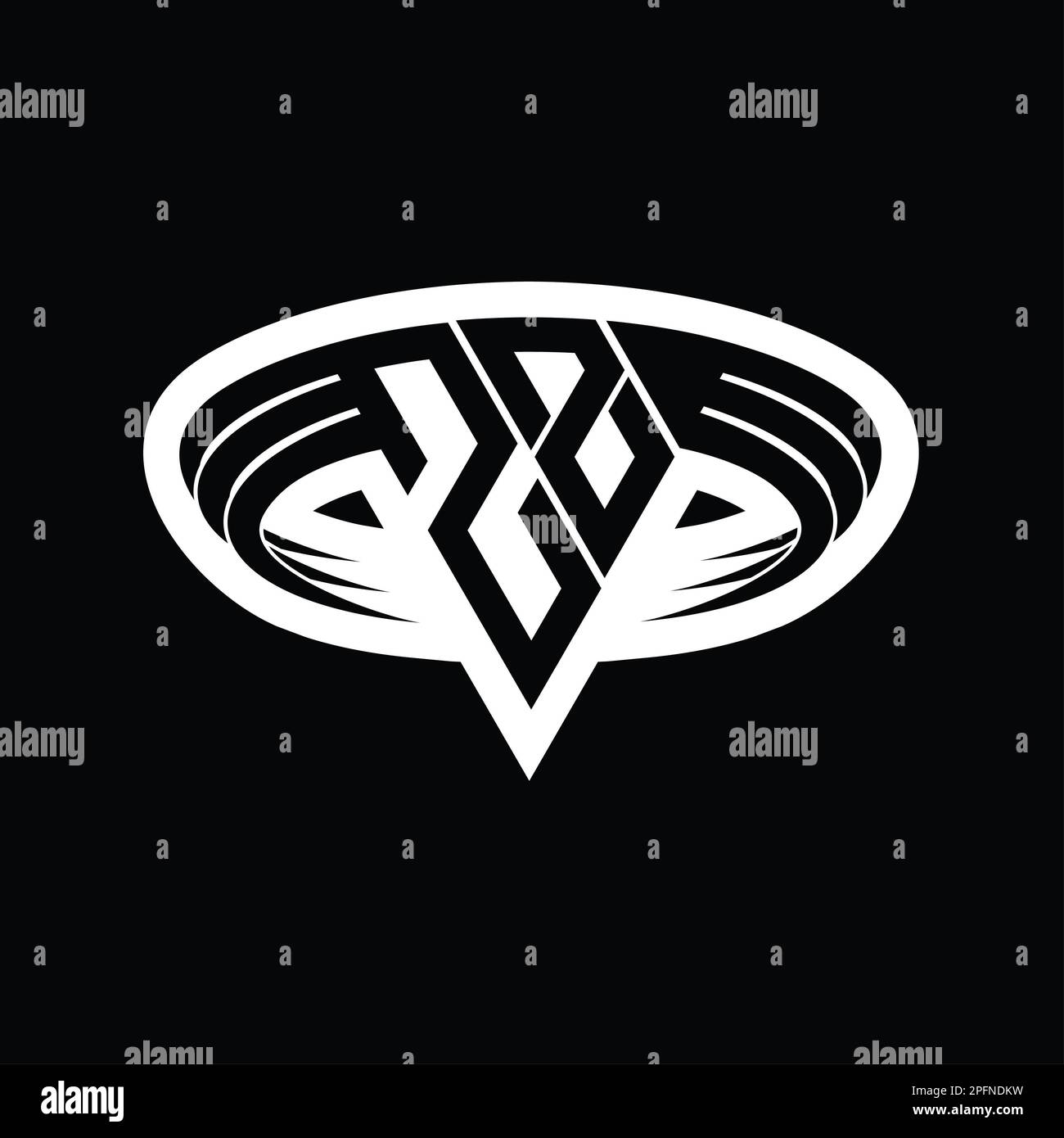 ZZ Logo monogram letter with triangle shape slice isolated outline ...