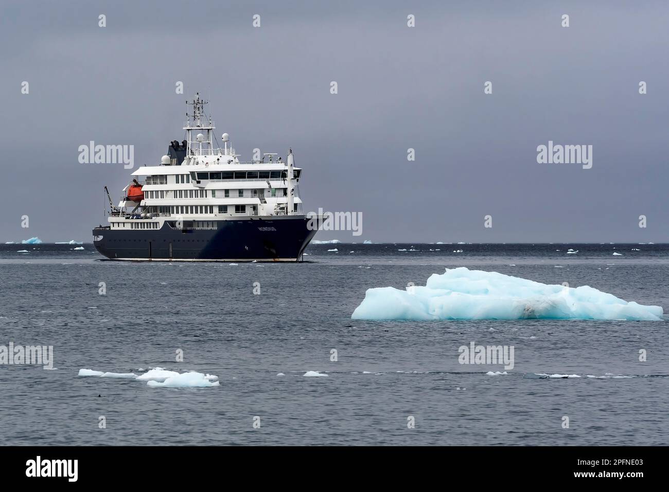 Antarctic Peninsula, Palaver point, holiday cruiser Stock Photo - Alamy