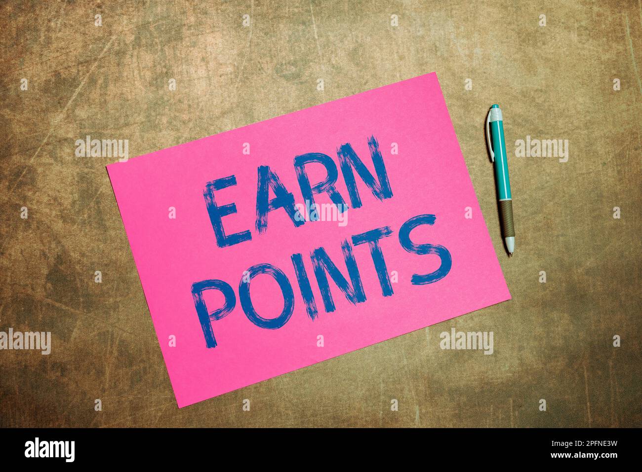 Text caption presenting Earn Points. Internet Concept to get praise or ...