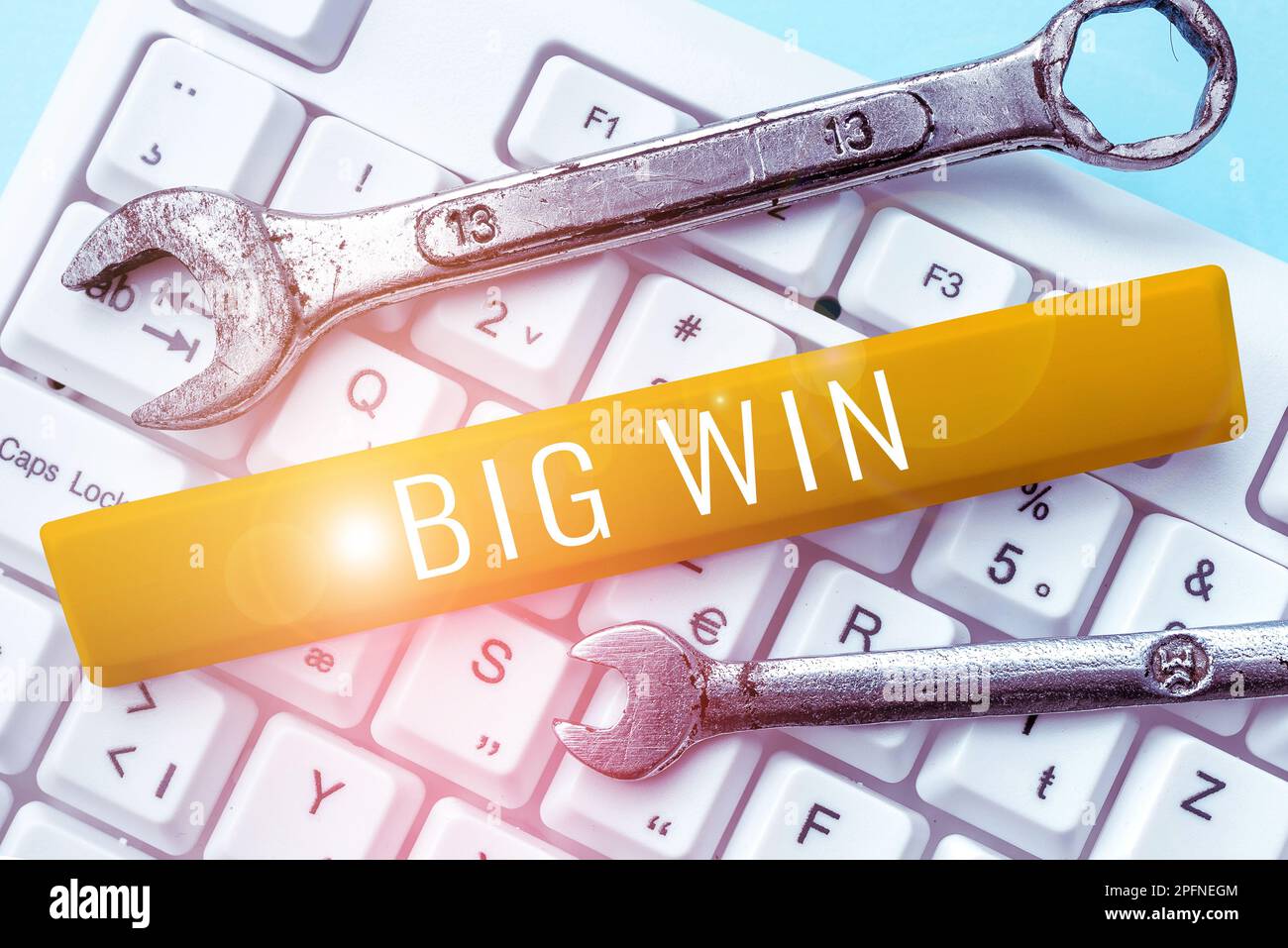 Conceptual display Big Win. Concept meaning having won an important ...