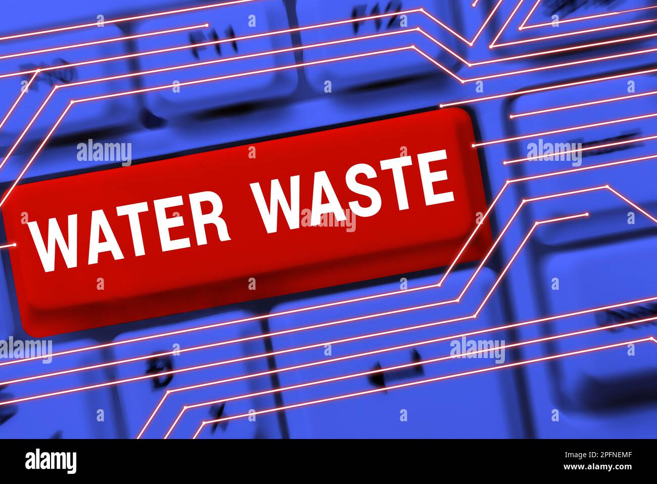 Handwriting text Water Waste. Business concept liquid that has been ...