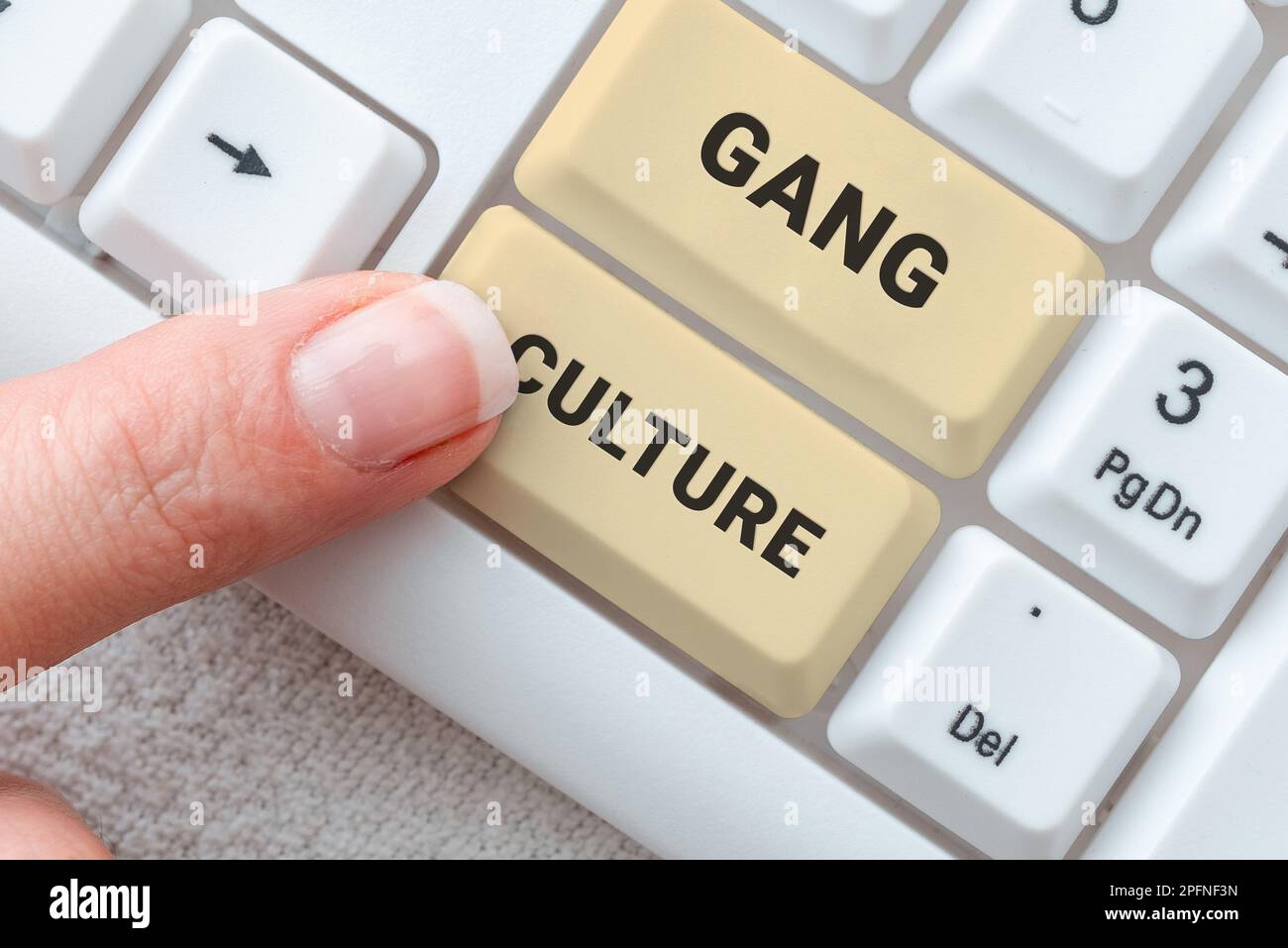 Sign displaying Gang Culture. Concept meaning particular organization ...