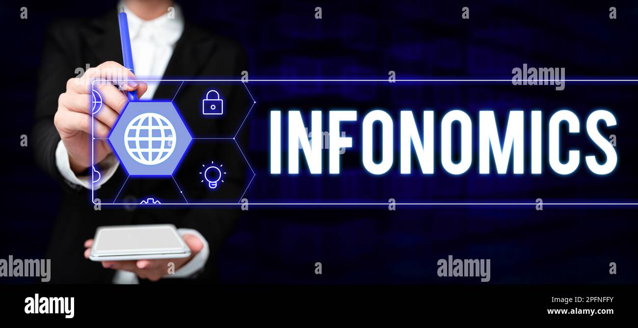 Text showing inspiration Infonomics. Conceptual photo visual image used ... Text showing inspiration Infonomics. Conceptual photo visual image used ...