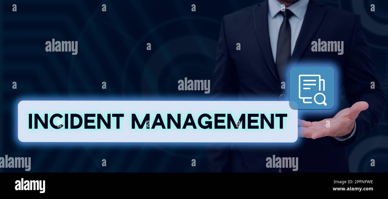 Writing Displaying Text Incident Management Business Overview Process To Return Service To