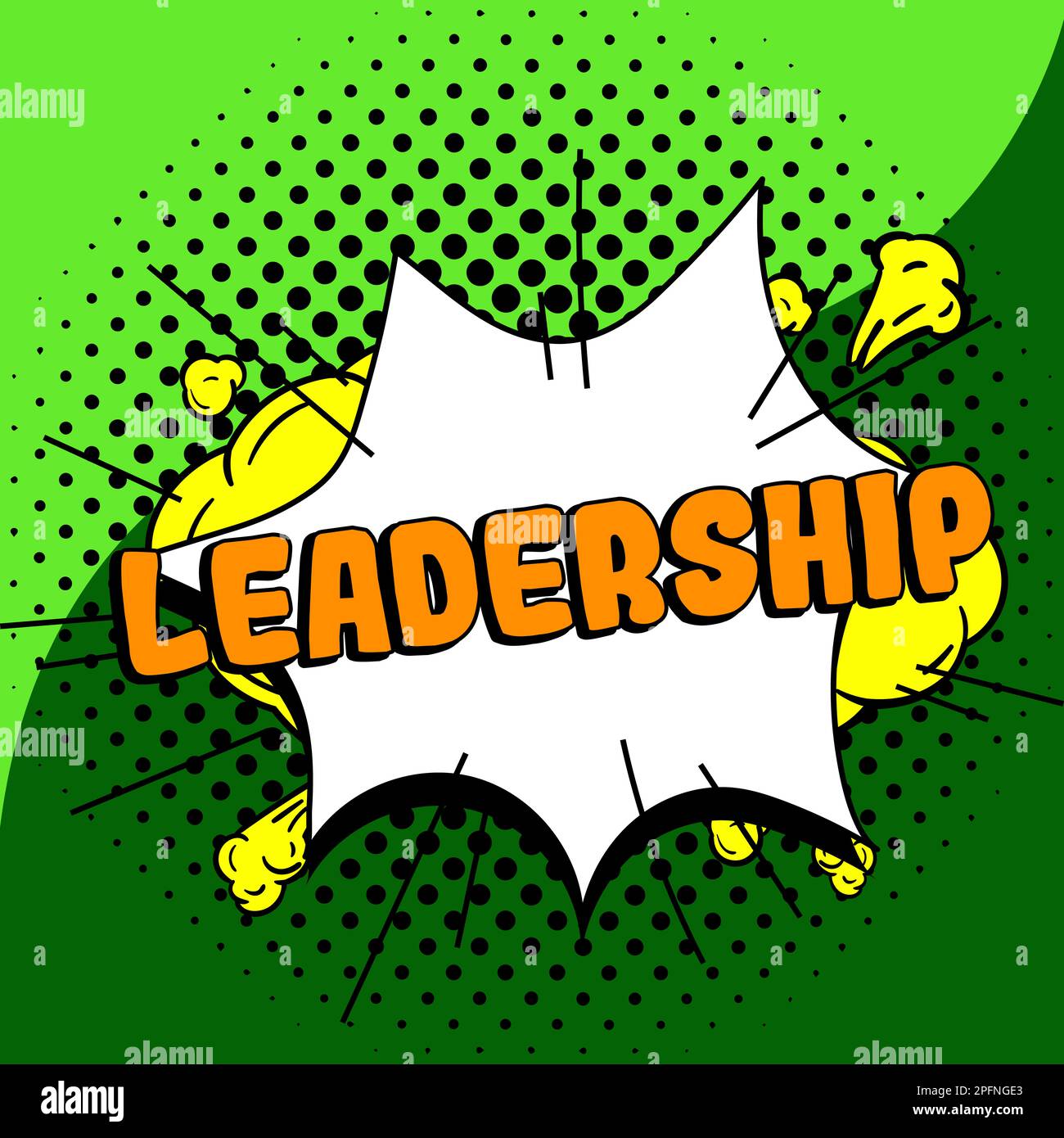 Text caption presenting Leadership. Word for Ability Activity involving ...