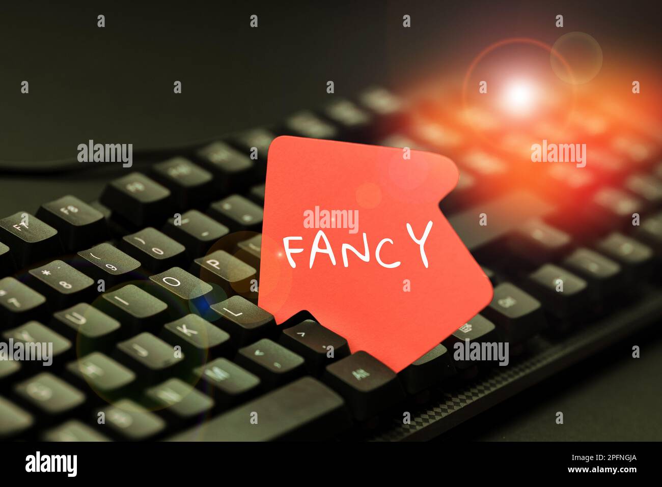 Hand writing sign Fancy. Word Written on a feeling of liking or ...