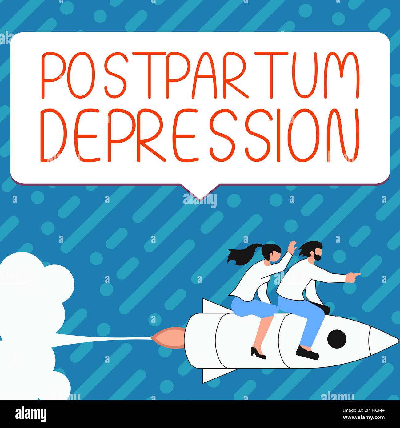 Inspiration showing sign Postpartum Depression. Concept meaning a mood ...