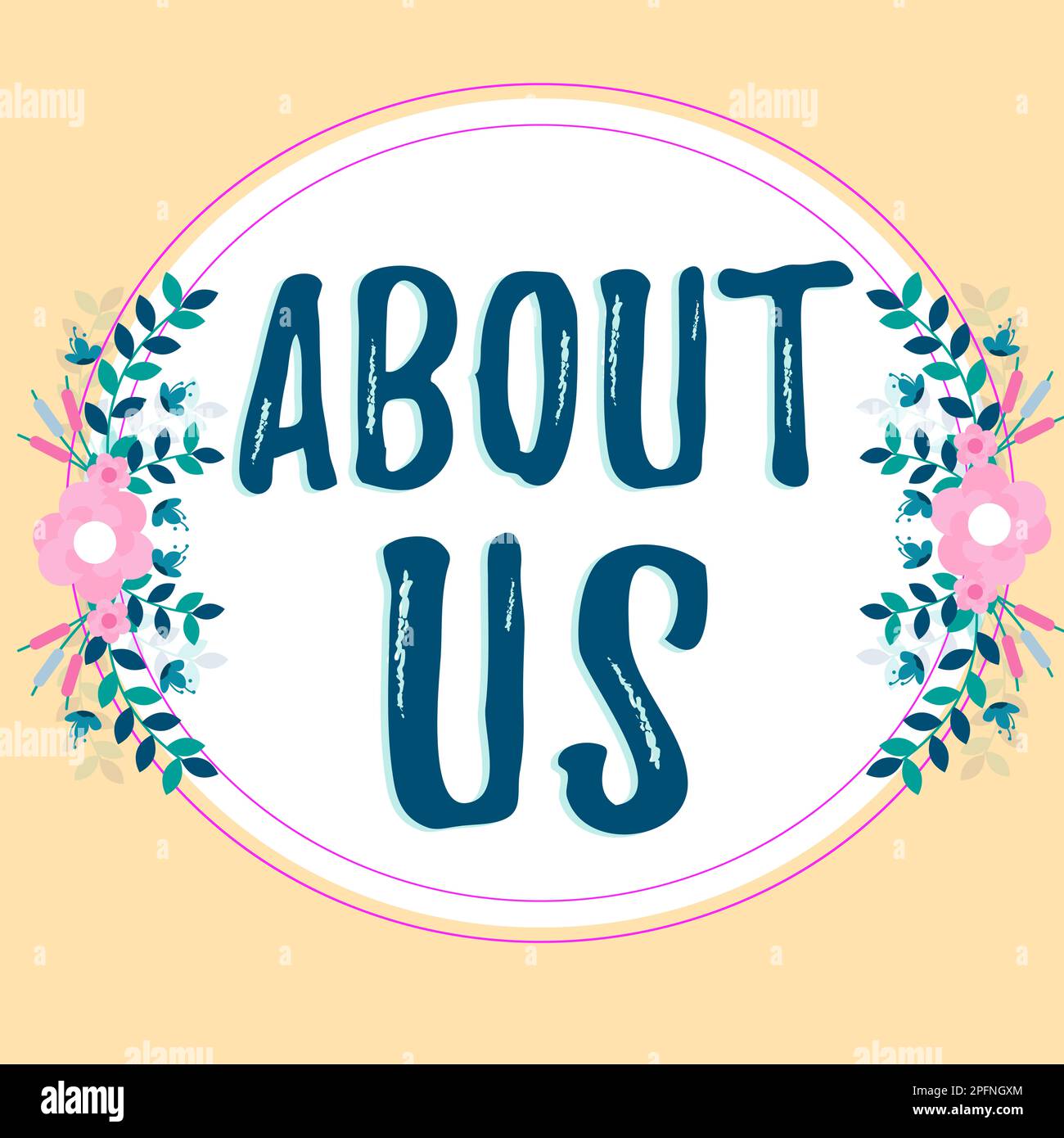 Conceptual display About Us. Concept meaning to introduce who or what ...