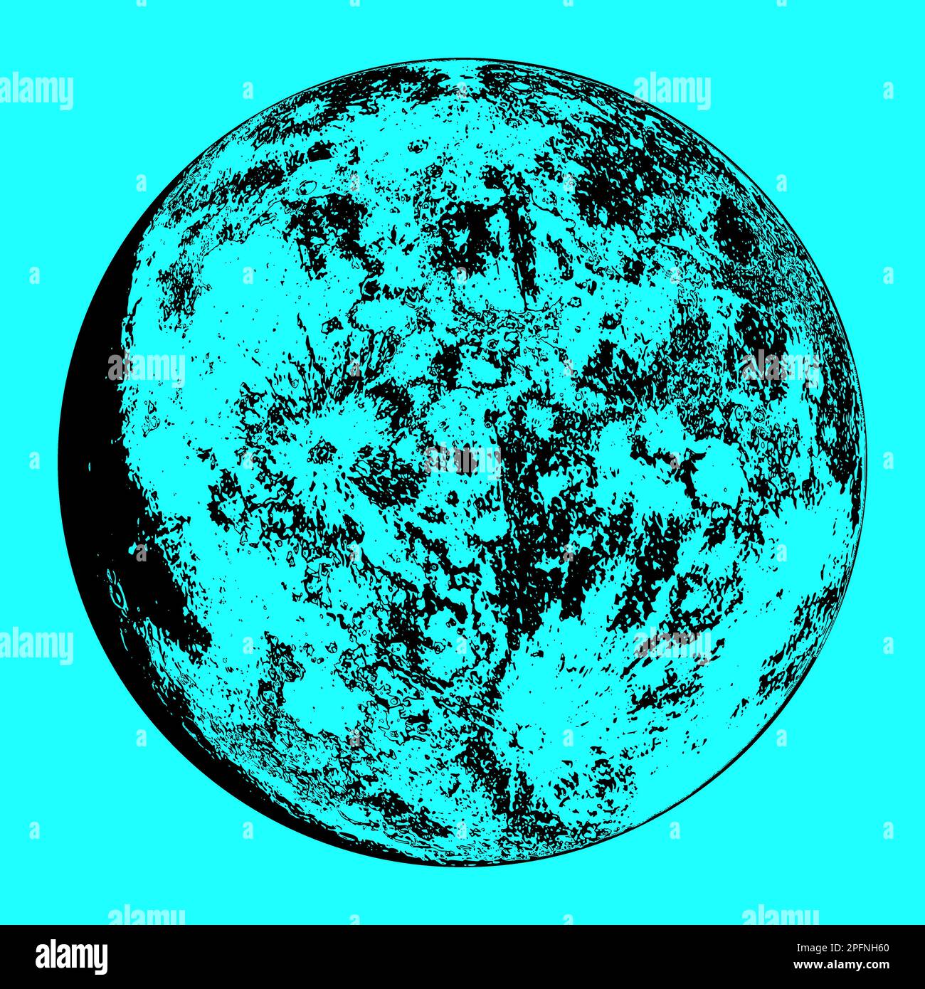 Blue moon wallpaper Stock Vector Images - Alamy