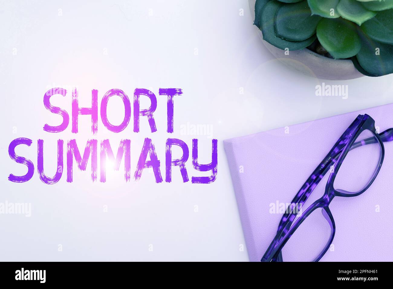 Writing displaying text Short Summary. Internet Concept Brief statement of main points clear ...